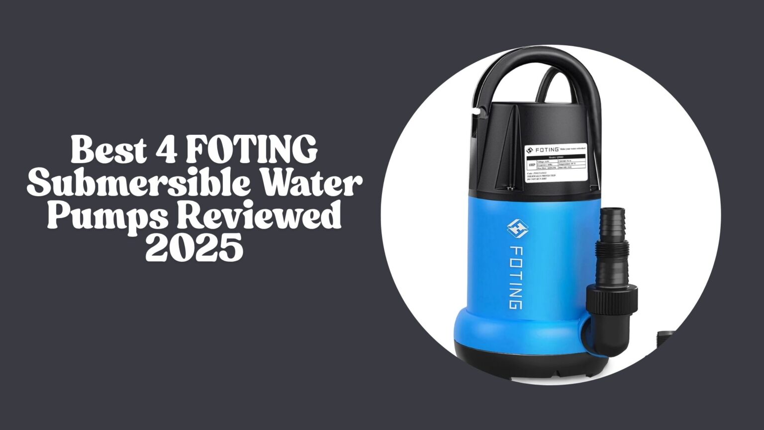 Submersible Pump or Sump Pump: Choosing the Best Option